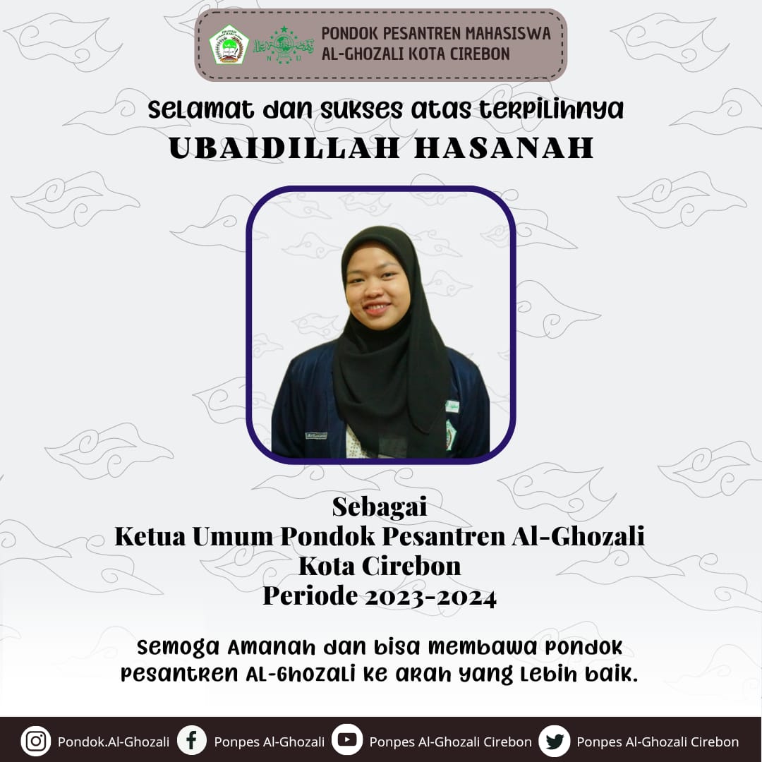 Selamat Ubaidillah Hasanah Atas Terpilihnya Menjadi Ketua Ponpes Al ...