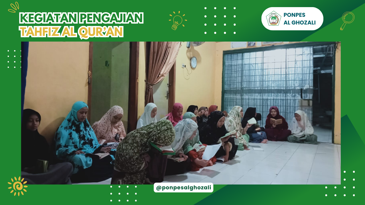Pembelajaran kitab dan Tahfidz Al Qur’an Para Santri Pondok Pesantren ...